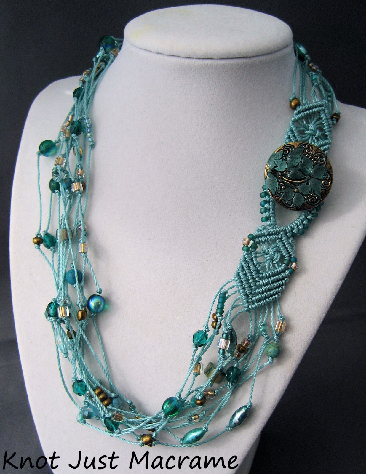 Knot Just Macrame by Sherri Stokey: Beaded Macrame Necklaces