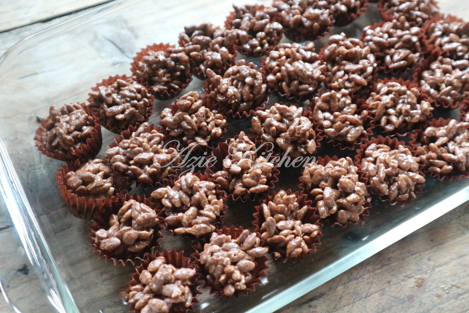 Chocolate Rice Puff Yang Sedap - Azie Kitchen