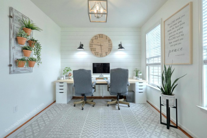 Farmhouse Office Start To Finish | The Stonybrook House