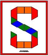 Scissors and Crayons: Alphabet Pattern Block Center