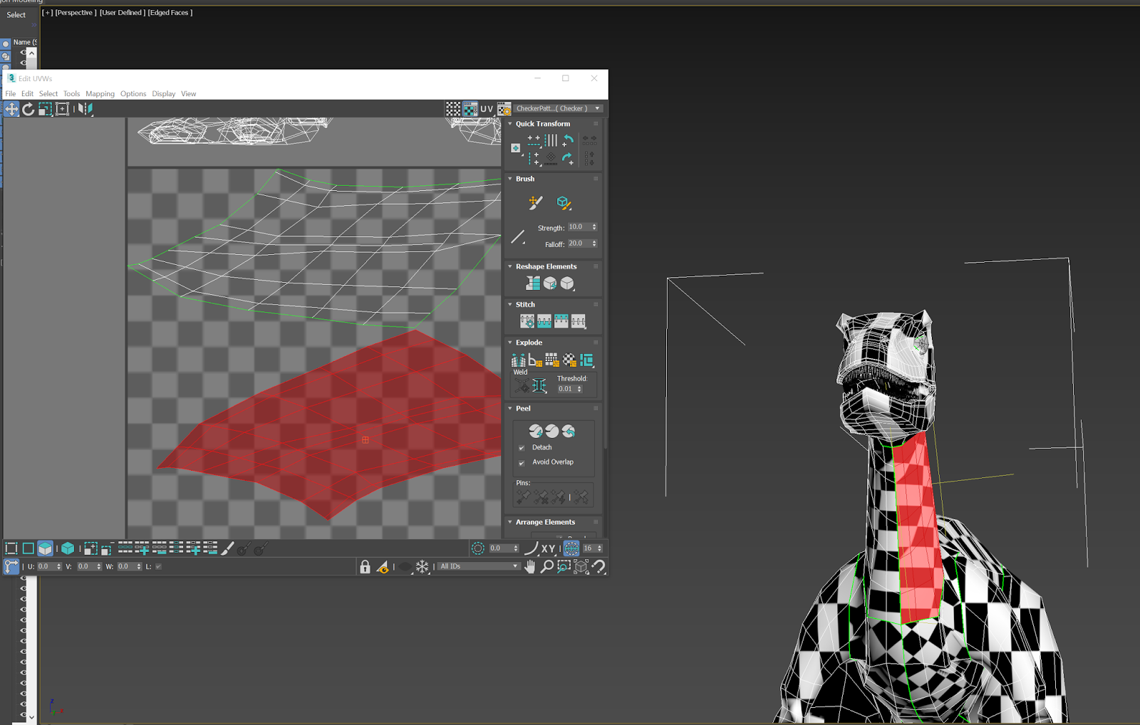 Blake Bauer 3D Modeling II & Animation: UV Unwrapping a Raptor