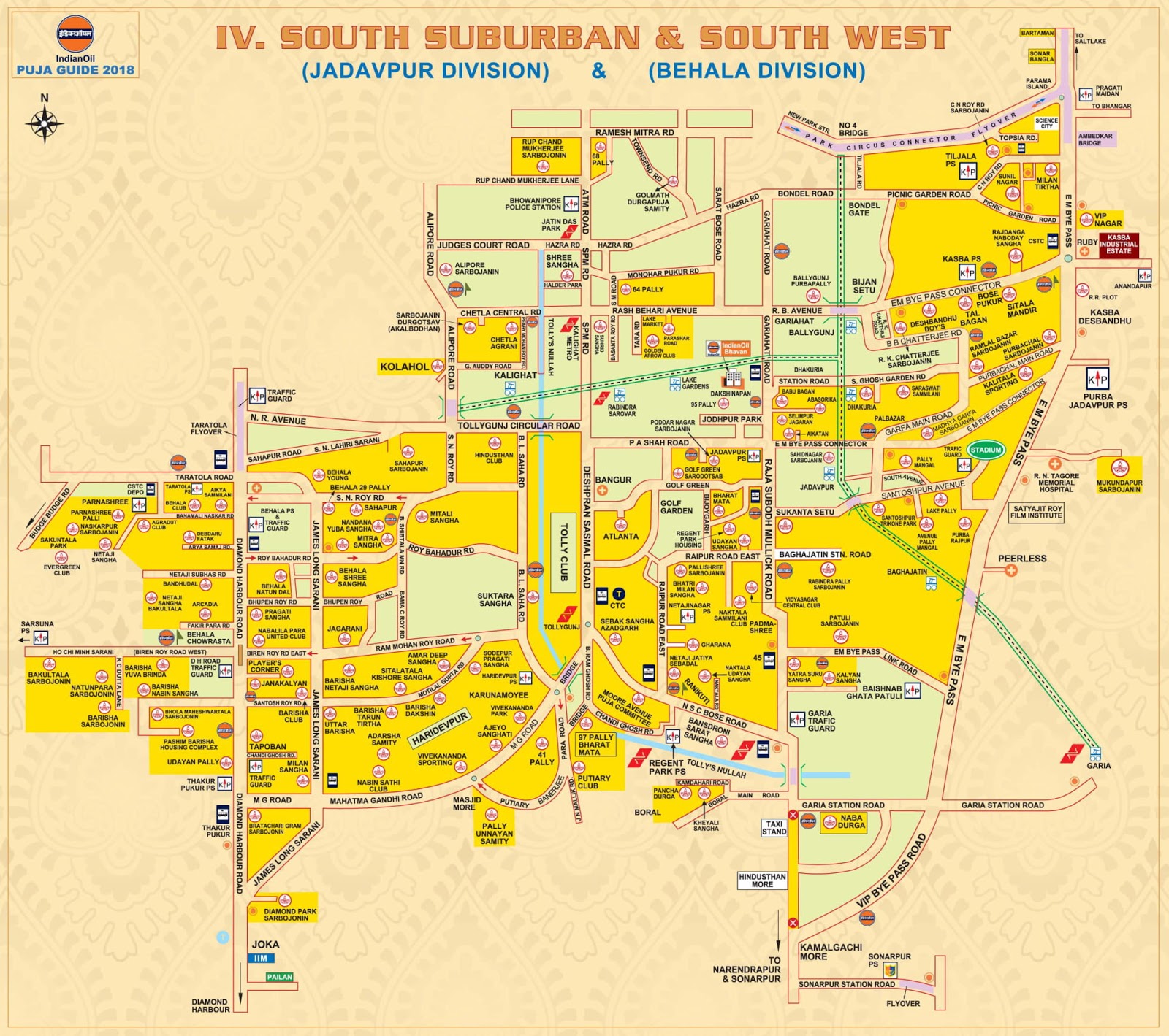 Kolkata Durga Puja Road Maps 2019 ~ Kolkata Durgotsav - Durga Puja 2019