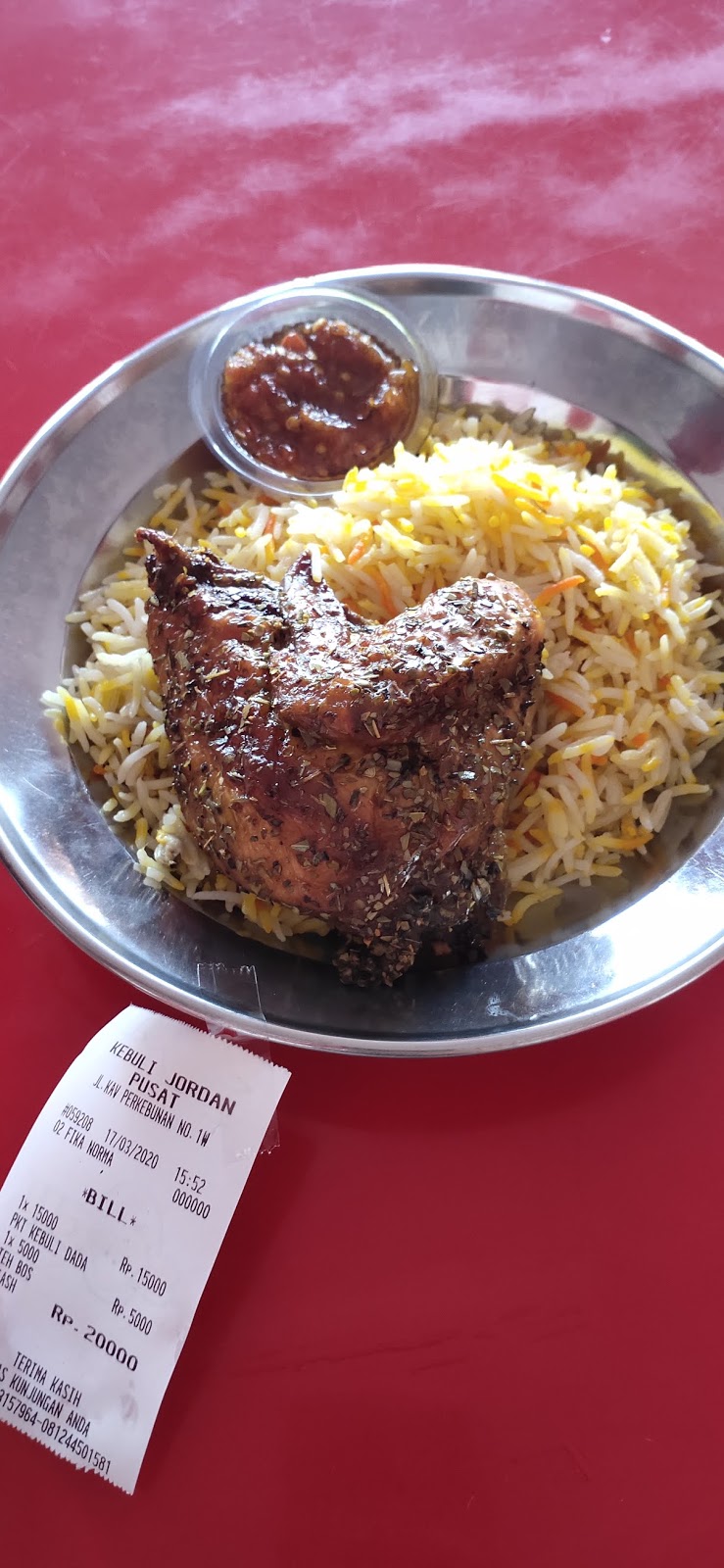 Nasi Kebuli Jordan (Tangerang); Nasi kebuli Enak Cuman 15.000!