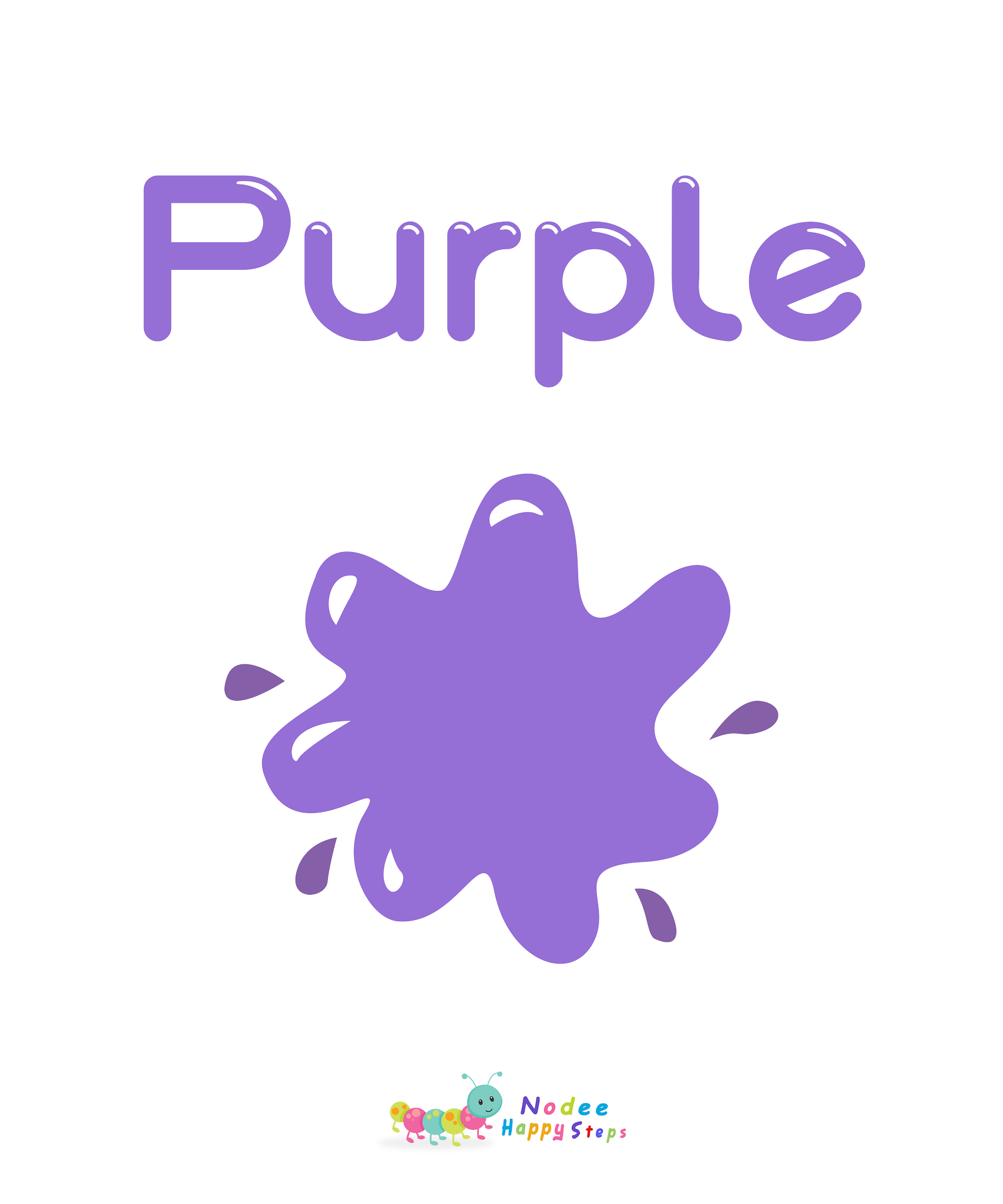 Purple Color - Colors Flashcards for Kids