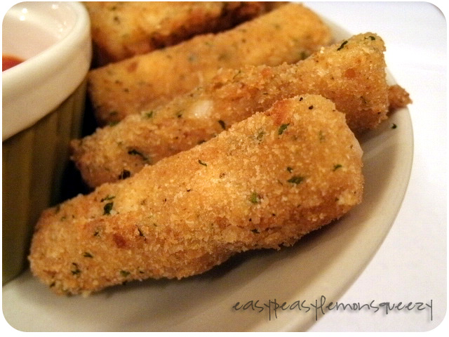 Easy Peasy Lemon Squeezy: Fried Mozza Sticks