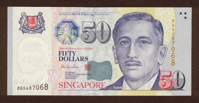 Singapore 50 Dollars|World Banknotes & Coins Pictures | Old Money ...