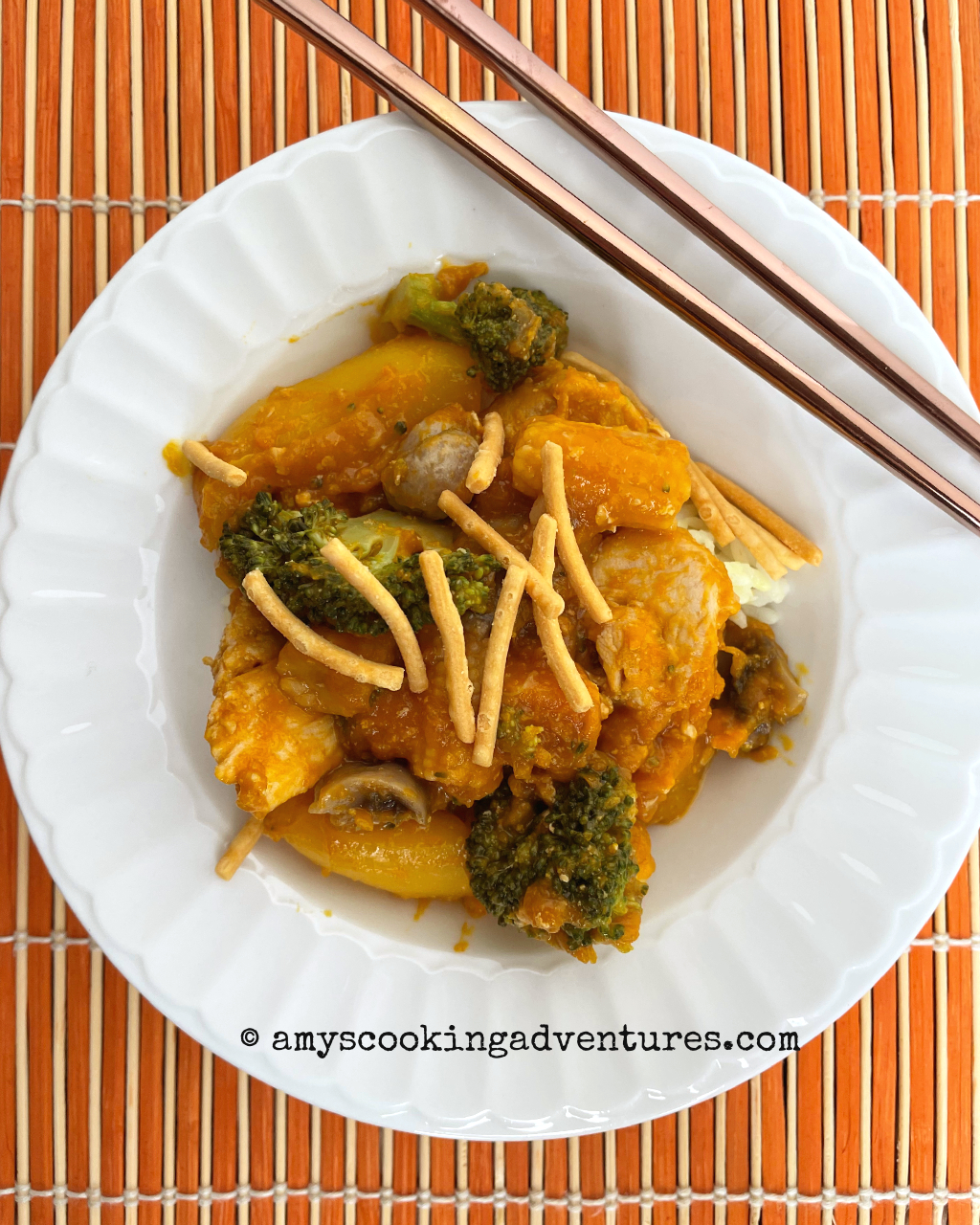 Winter Squash, Ginger, & Chicken Stir Fry