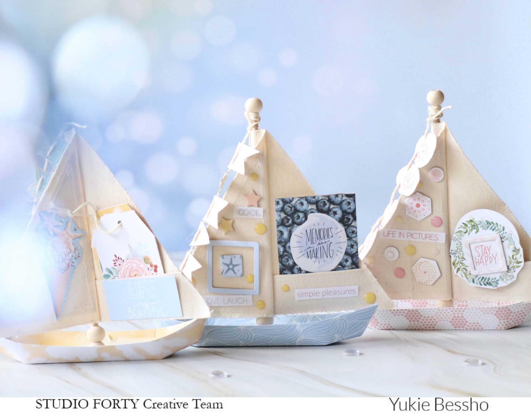 Memory keeping paper yachts | Yukie Bessho - StudioForty