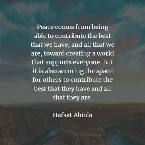 85 Peace quotes that inspire unity and calmness