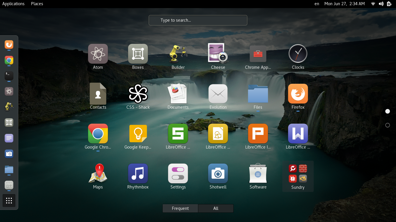 Fedora 24, Vibrancy-Kali Linux Icon