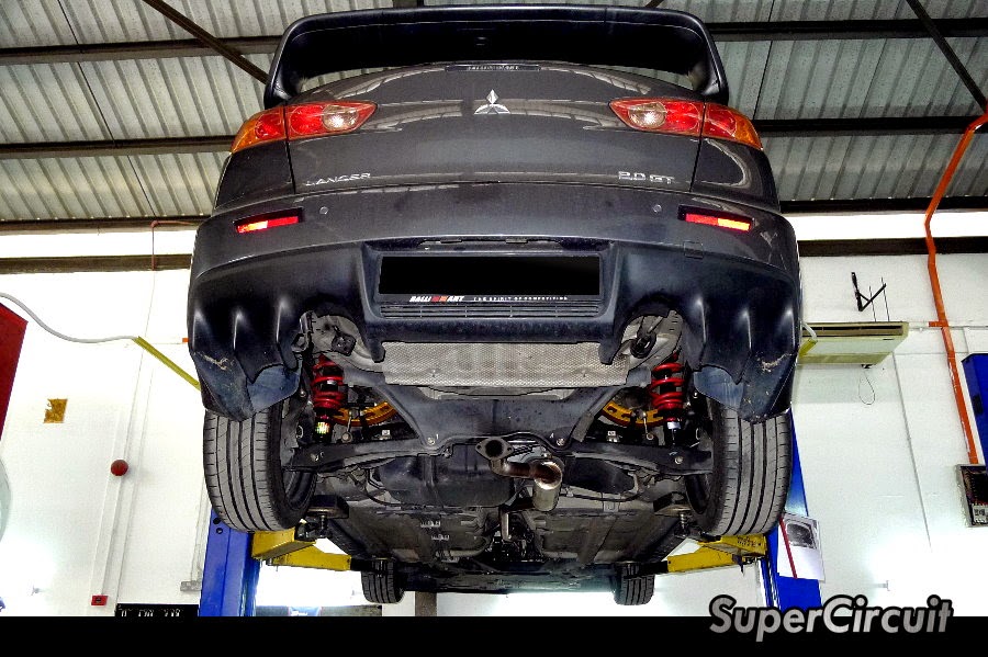 SUPERCIRCUIT Exhaust Pro Shop: Mitsubishi Lancer 2.0 Twin Exhaust Custom