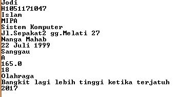 cara membuat data biodata diri pada program java sederhana - Study Ajaib