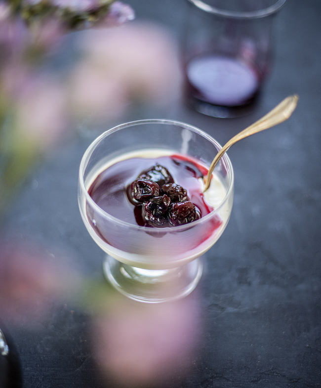 A Favored Life: Cherry Panna Cotta