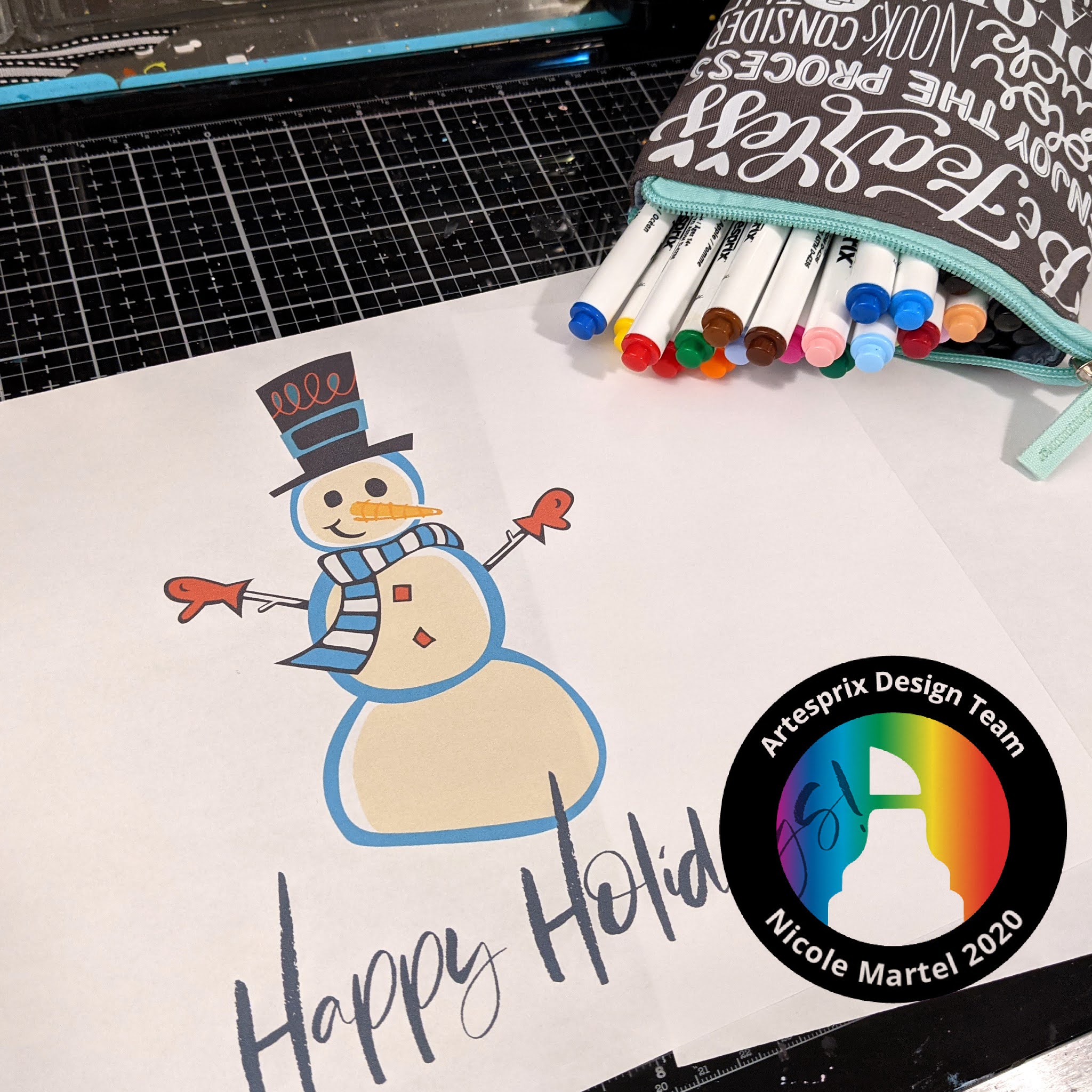 TSHIRT CREATED WITH SUBLIMATION MARKERS