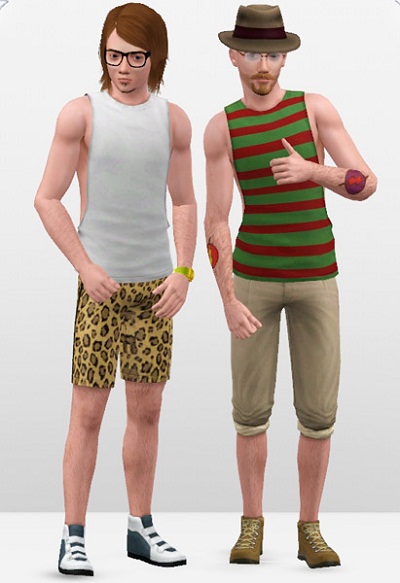 My Sims 3 Blog: Muscle Shirt by omegastarr82