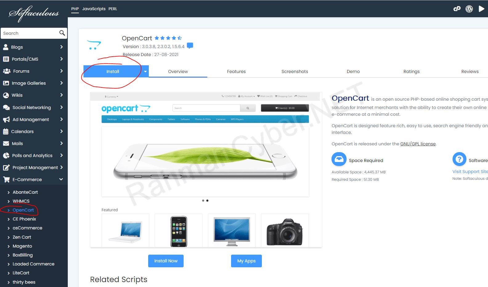 Cara Menginstall OpenCart untuk E-Commerce melalui Softaculous
