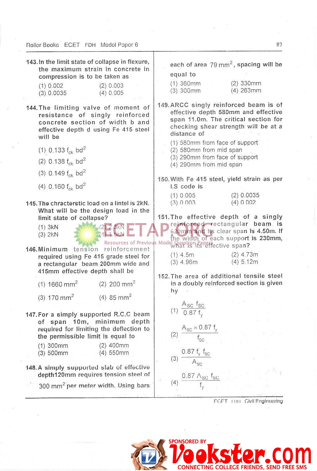 ECETAP - 2016, Previous, Model Papers, Question Papers EEE,ECE,SCE ...