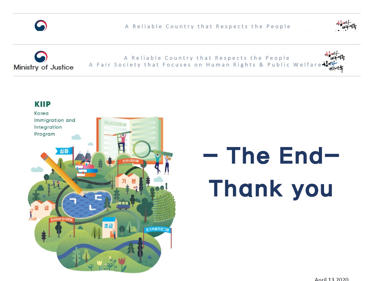 KIIP Class Online Guide by Ministry of Justice - Korean TOPIK | Study ...