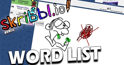 Skribbl.io Word List 2020