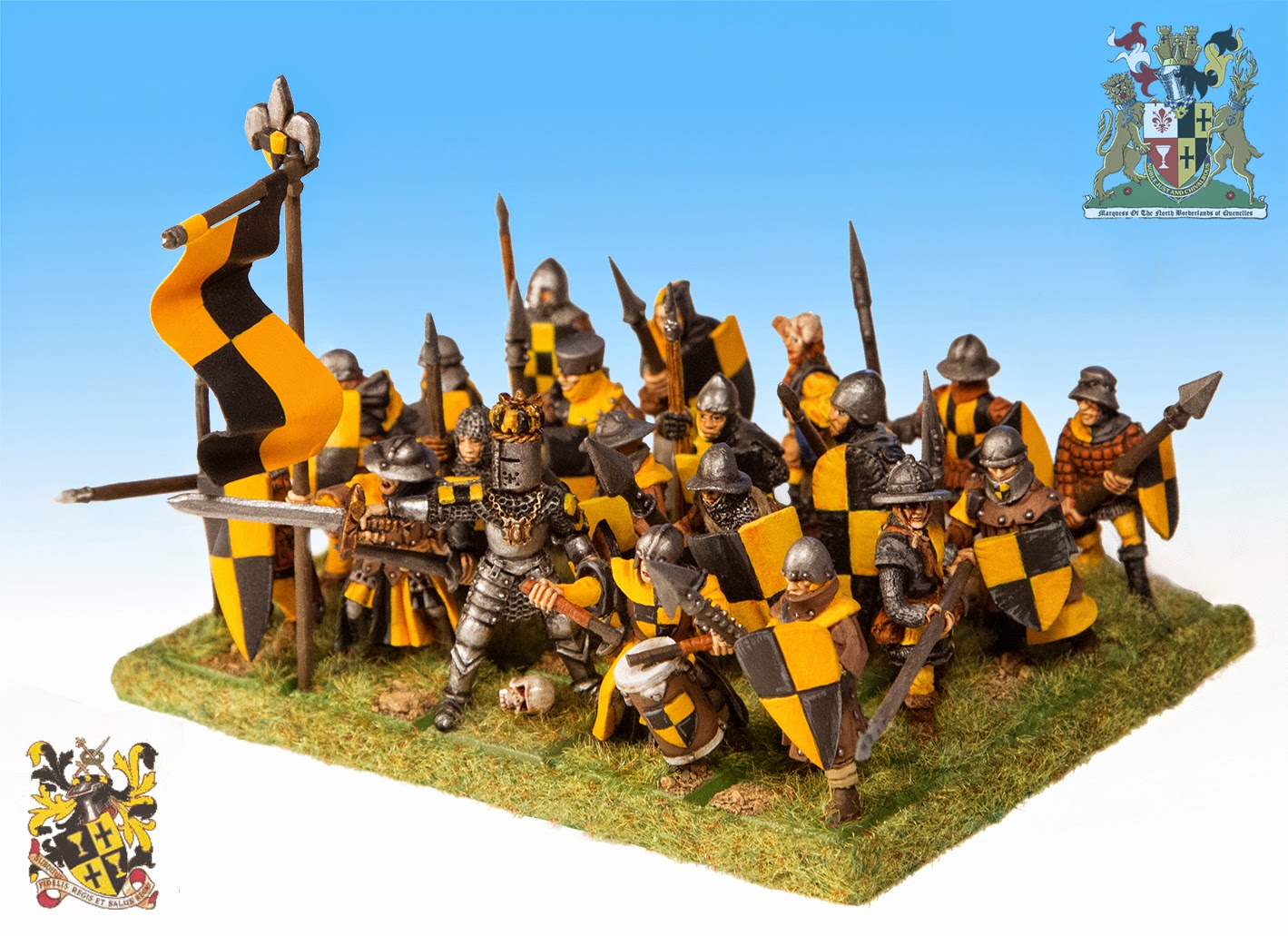 Bretonnian men at arms with spear