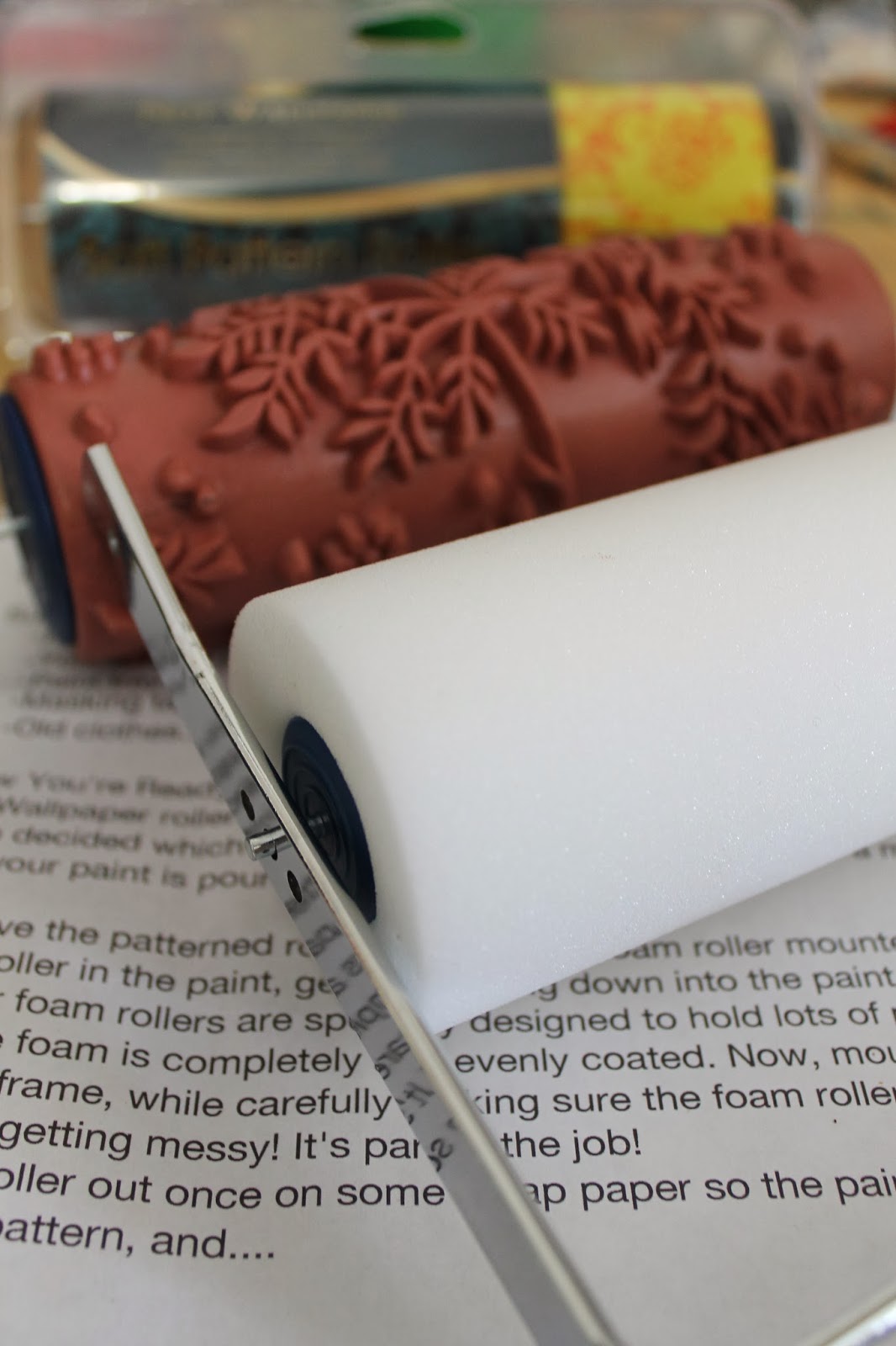 The ragged wren : How To- Patterned Paint Roller