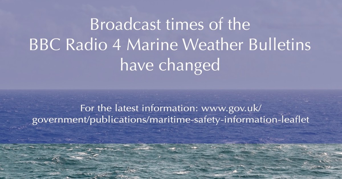 Slight changes to BBC Shipping Forecast times