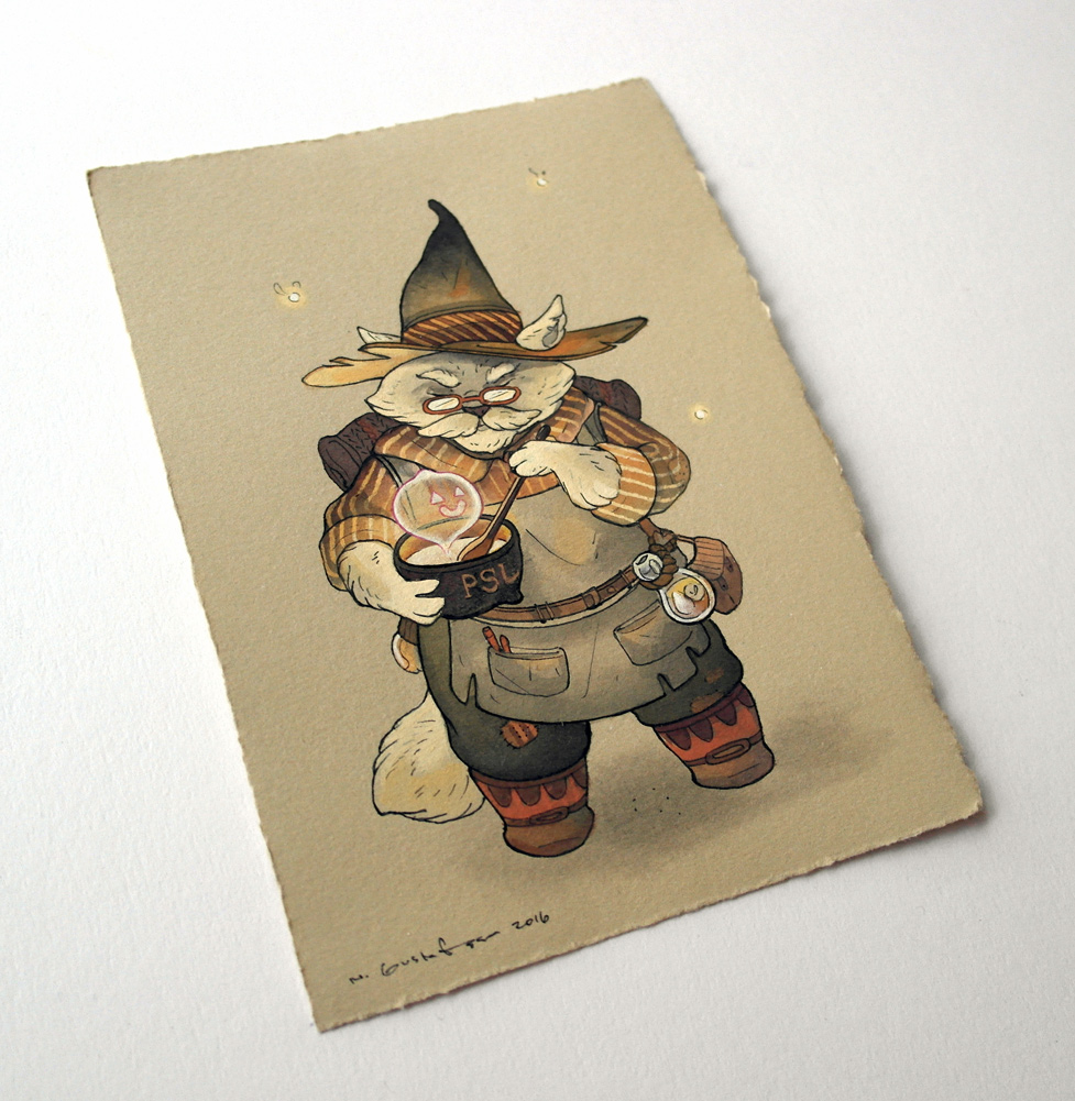 nimasprout - Art by Nicole Gustafsson: New Paintings Featuring Spell Cats