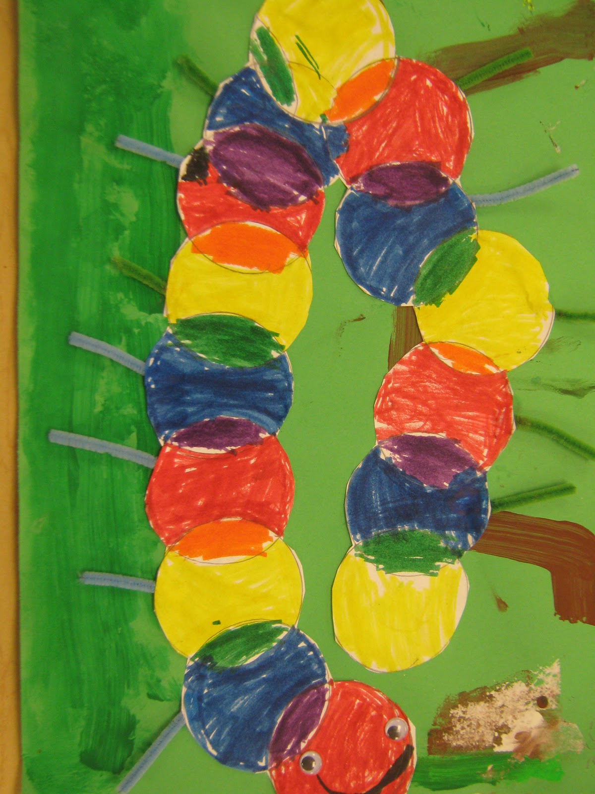 Erin School Art Gallery: Color Mixing Caterpillars