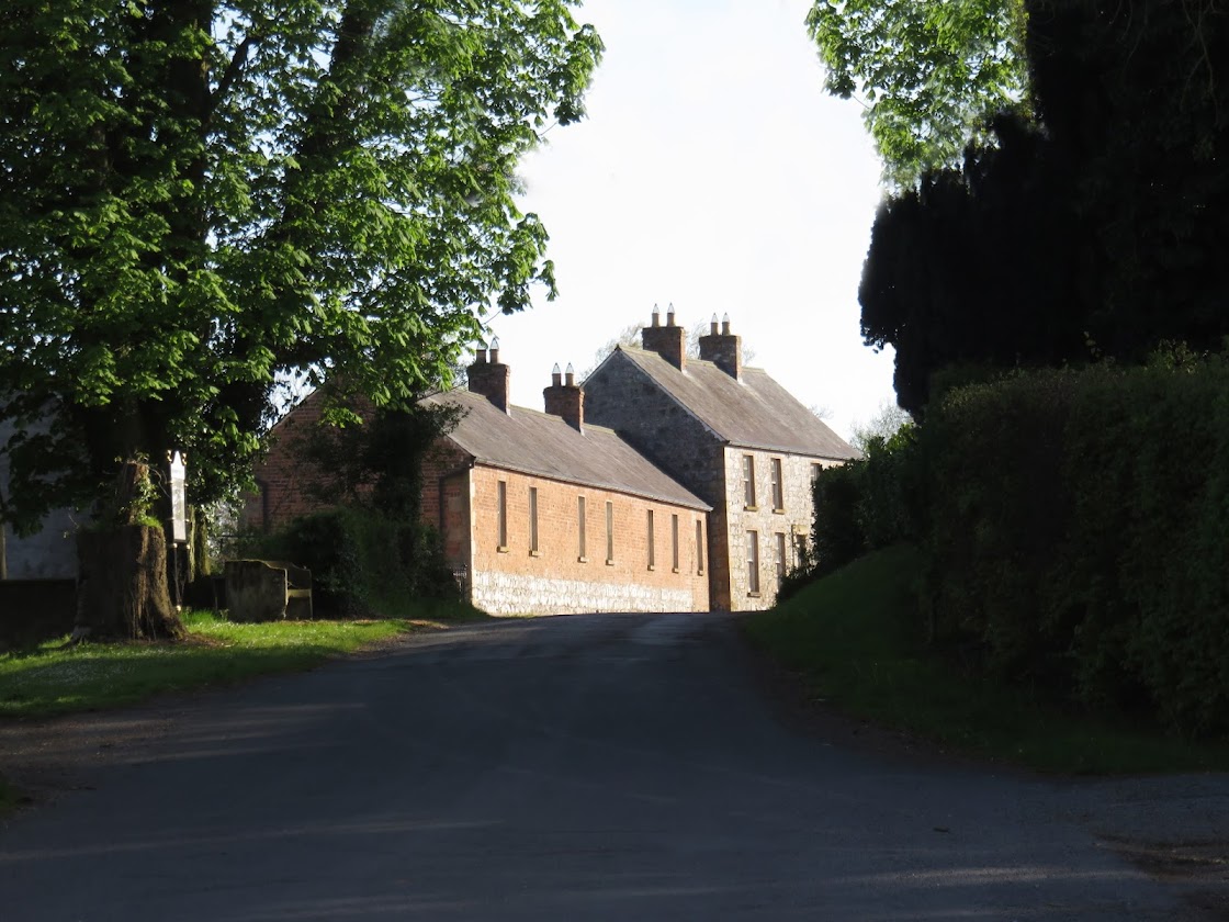 An aerial view over Mullan Village April 2017