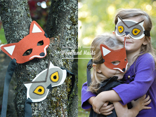 My Owl Barn: DIY: Felt Woodland Masks
