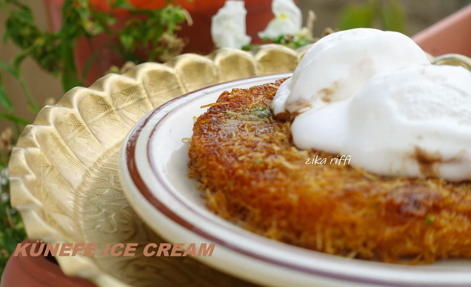 Künefe-konafa ice cream Turque-Ramadan 2020