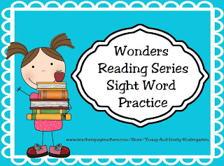 Young & Lively Kindergarten: McGraw Hill Wonders Sight Words ...