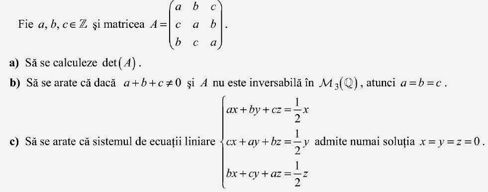 Probleme rezolvate de algebră - M1: Algebra - Sisteme de ecuatii liniare