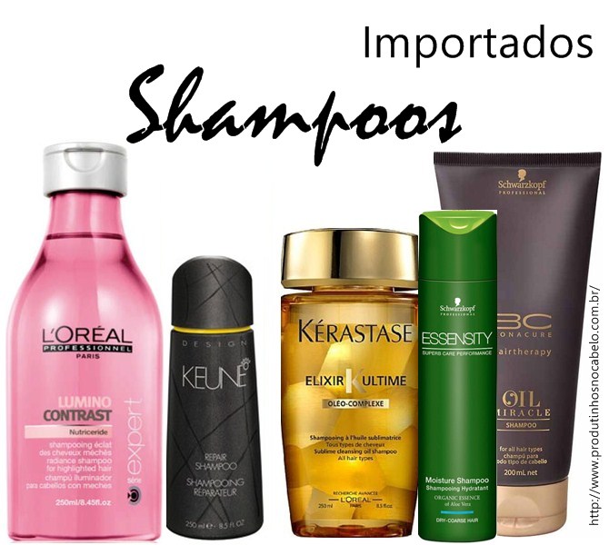 Shampoos transparentes e coloridos - PRODUTINHOS NO CABELO
