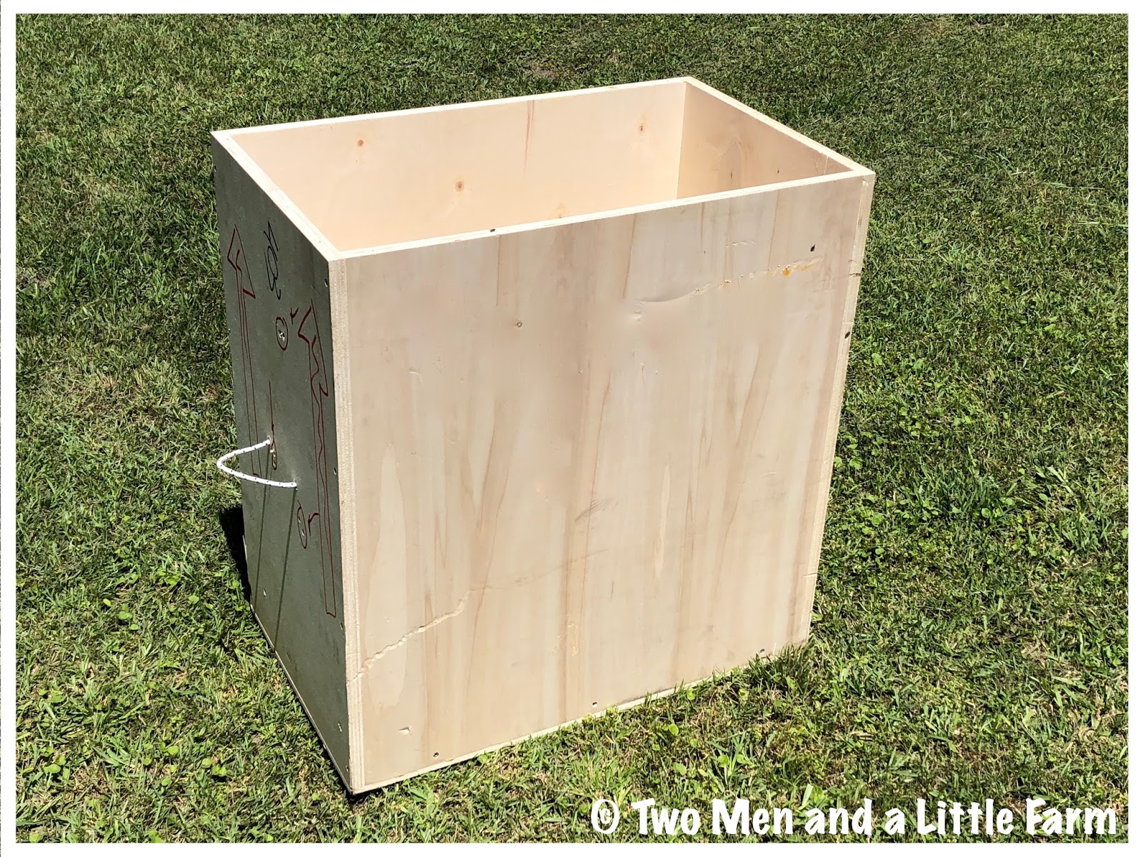 Two Men and a Little Farm: WOODEN SHIPPING CRATE TRASH TO TREASURE FIND