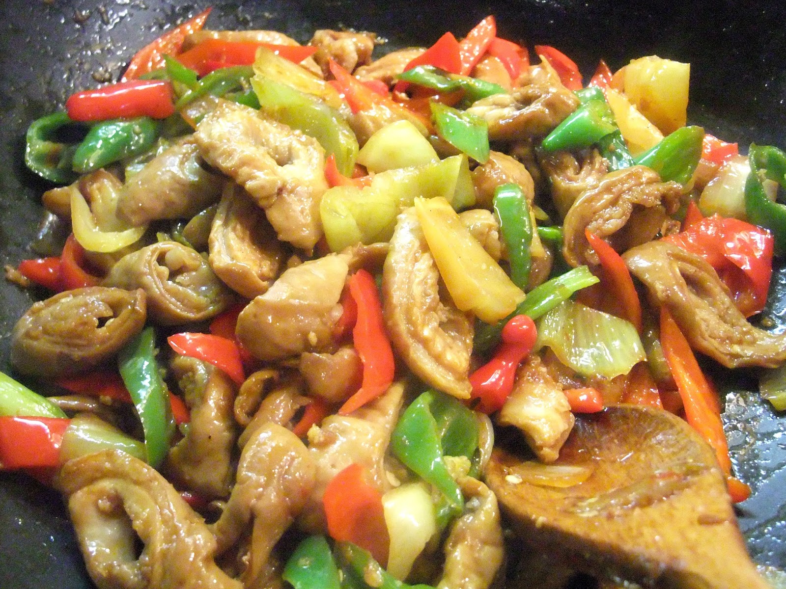 Susan's Savour-It!: Spicy Pork Intestine Stir-Fry with Pickled Mustard...