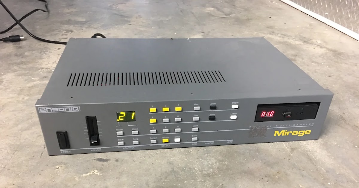 MATRIXSYNTH: Grey Model Ensoniq Mirage Rack Mount Sampler Synth w ...