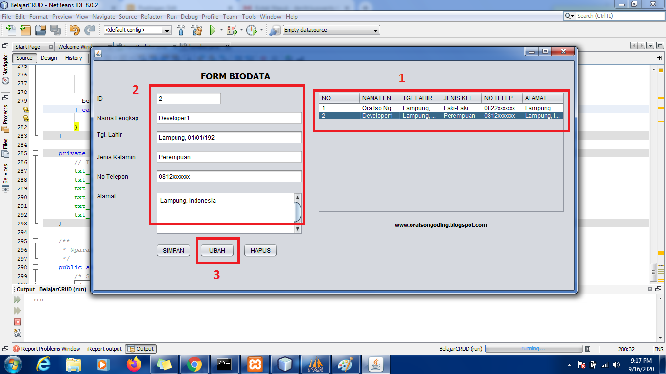 Tutorial Crud Java Netbeans Mysql Amazingnery