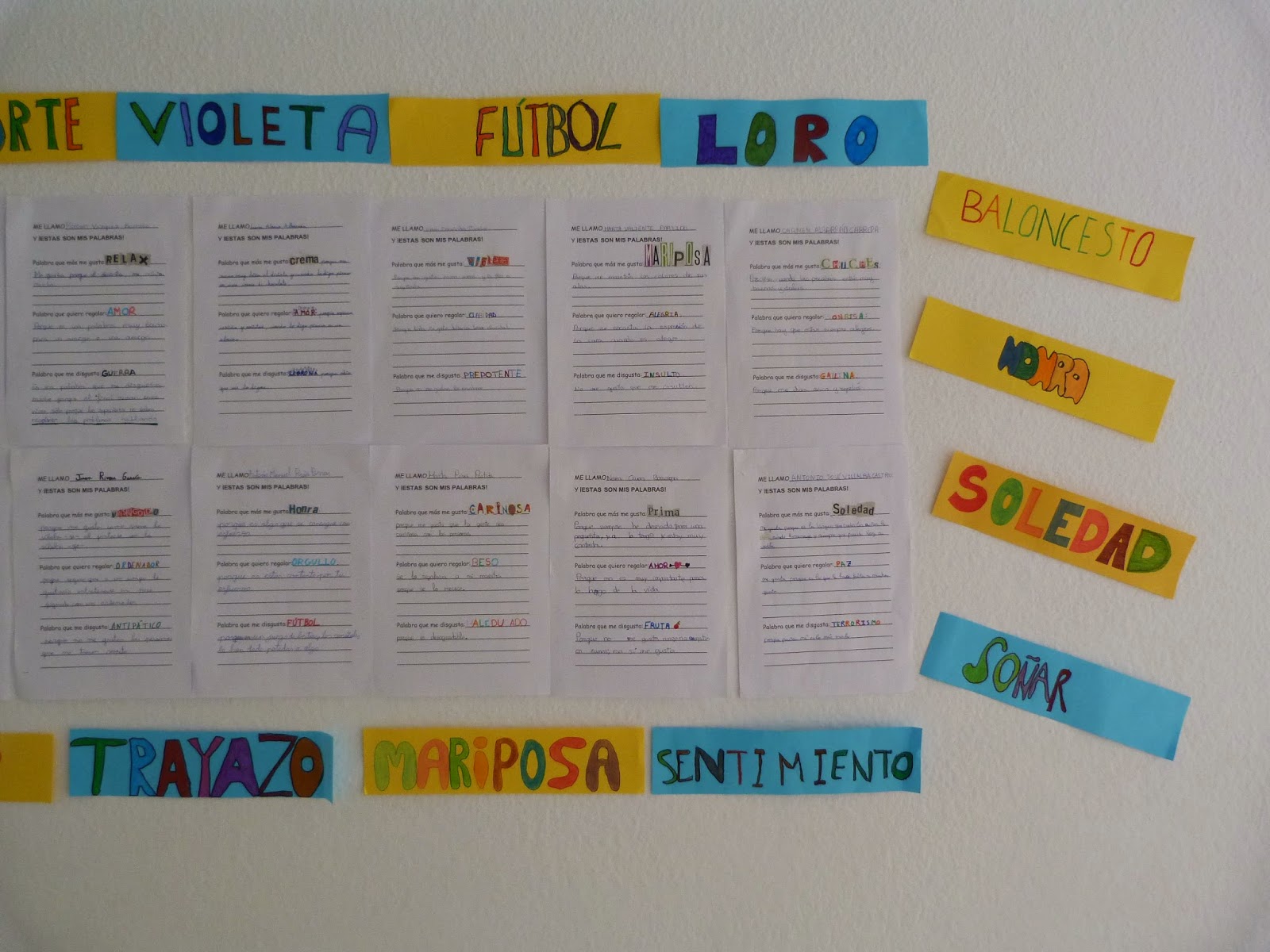 QUINTO PRIMARIA: MI PALABRA FAVORITA