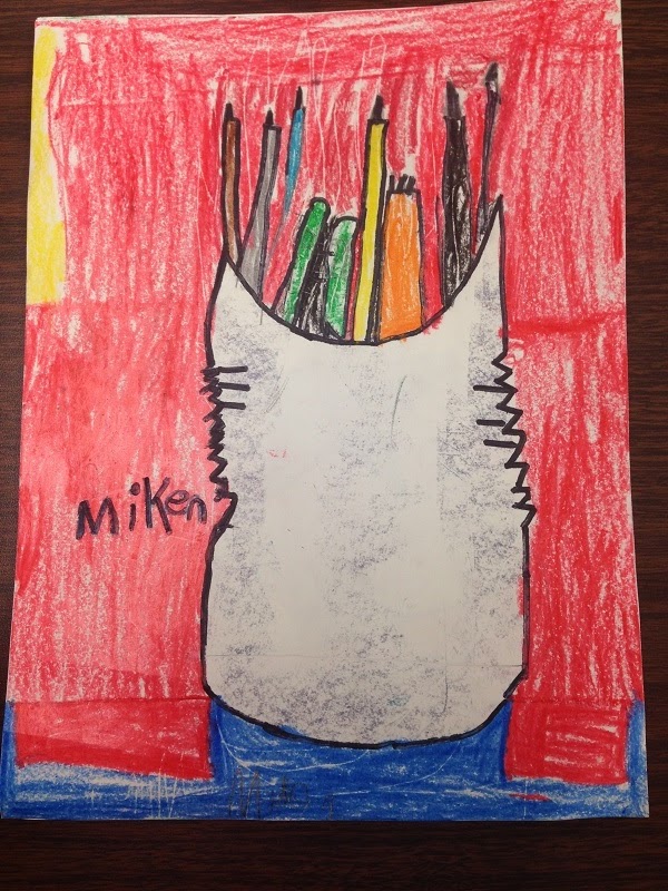 Ms. Walsh's Art Class: 1st grade Still life Drawing