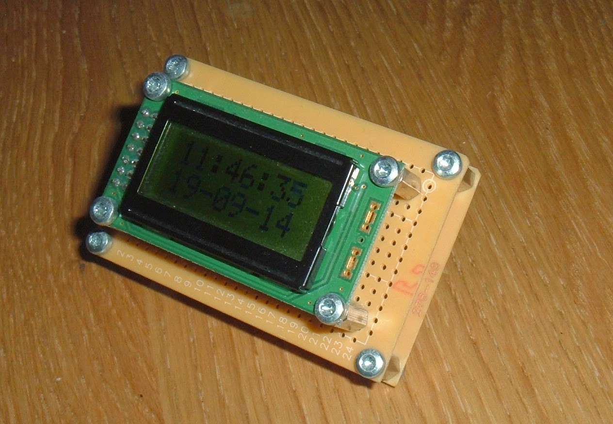 Tynemouth Software: Simple battery powered, LCD clock / calendar