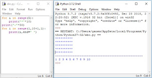 ICT For All Classes : Python program to print number pattern Exercises ...