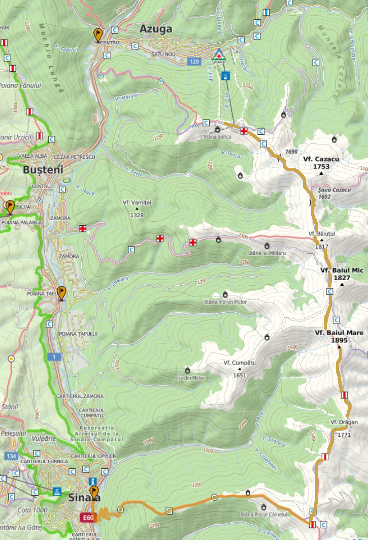 Traseu în Munții Baiului: creastă ușoară între Azuga și Sinaia pe la ...
