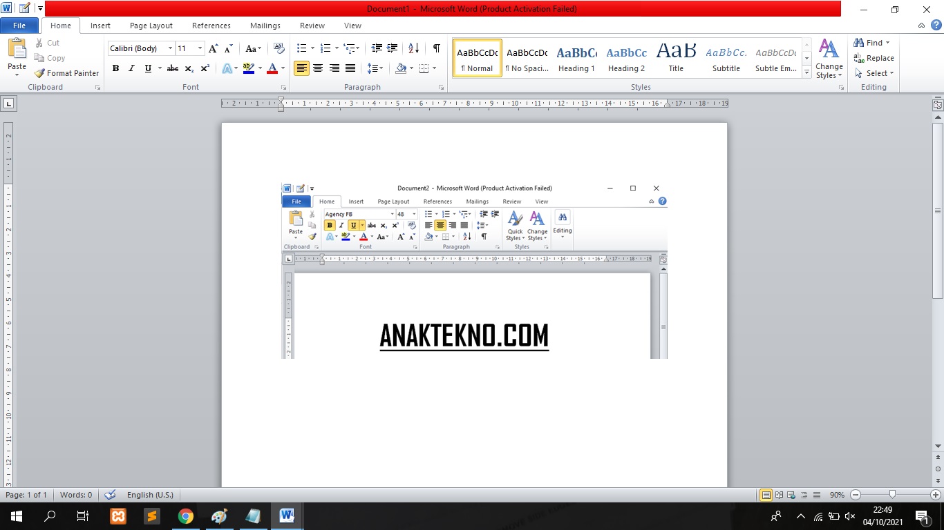 Cara Screenshot Di Microsoft Word 2010 Menggunakan SS & Print Screen