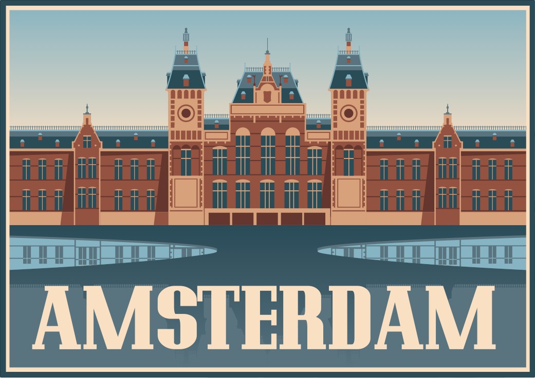 Steenberg&: Vector poster - Amsterdam