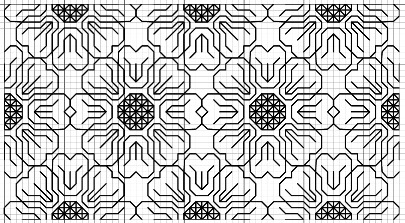 Imaginesque: Blackwork Flower (Fill) Pattern