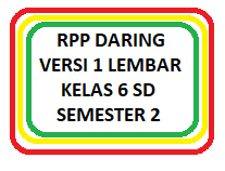 RPP Daring Kelas 6 SD Semester 2 Semua Tema Versi 1 Lembar - Kherysuryawan.id