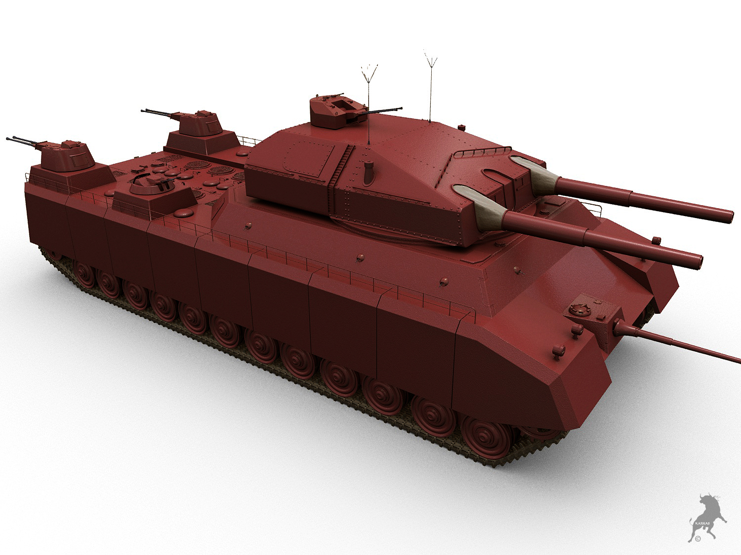 Modelos 3D: Landkreuzer P1000 Ratte