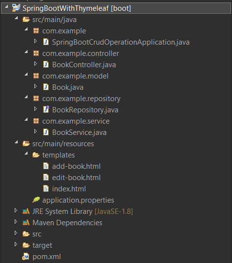 Spring Boot Crud Operation With Thymeleaf Jpa And Mysql Database
