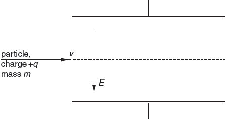 A particle has mass m, charge +q and speed v. State the magnitude and ...